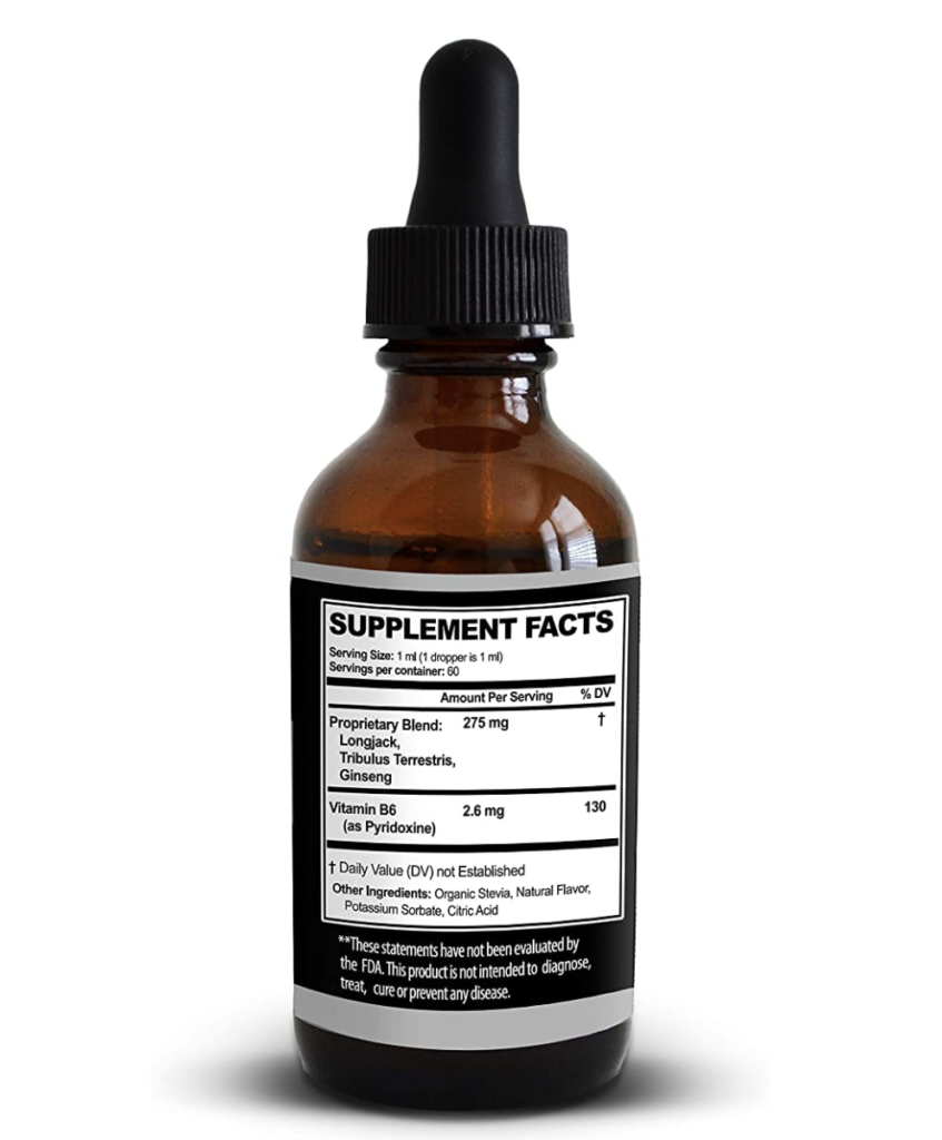 Testosterone Booster Drops. Testosterone Liquid Supplement w/ Tongkat ...