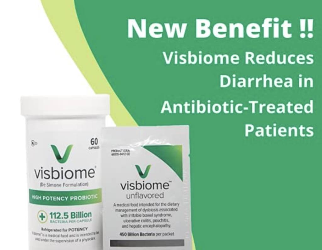 Visbiome® High Potency Probiotic 450 Billion Live Bacteria - 30 Packets ...