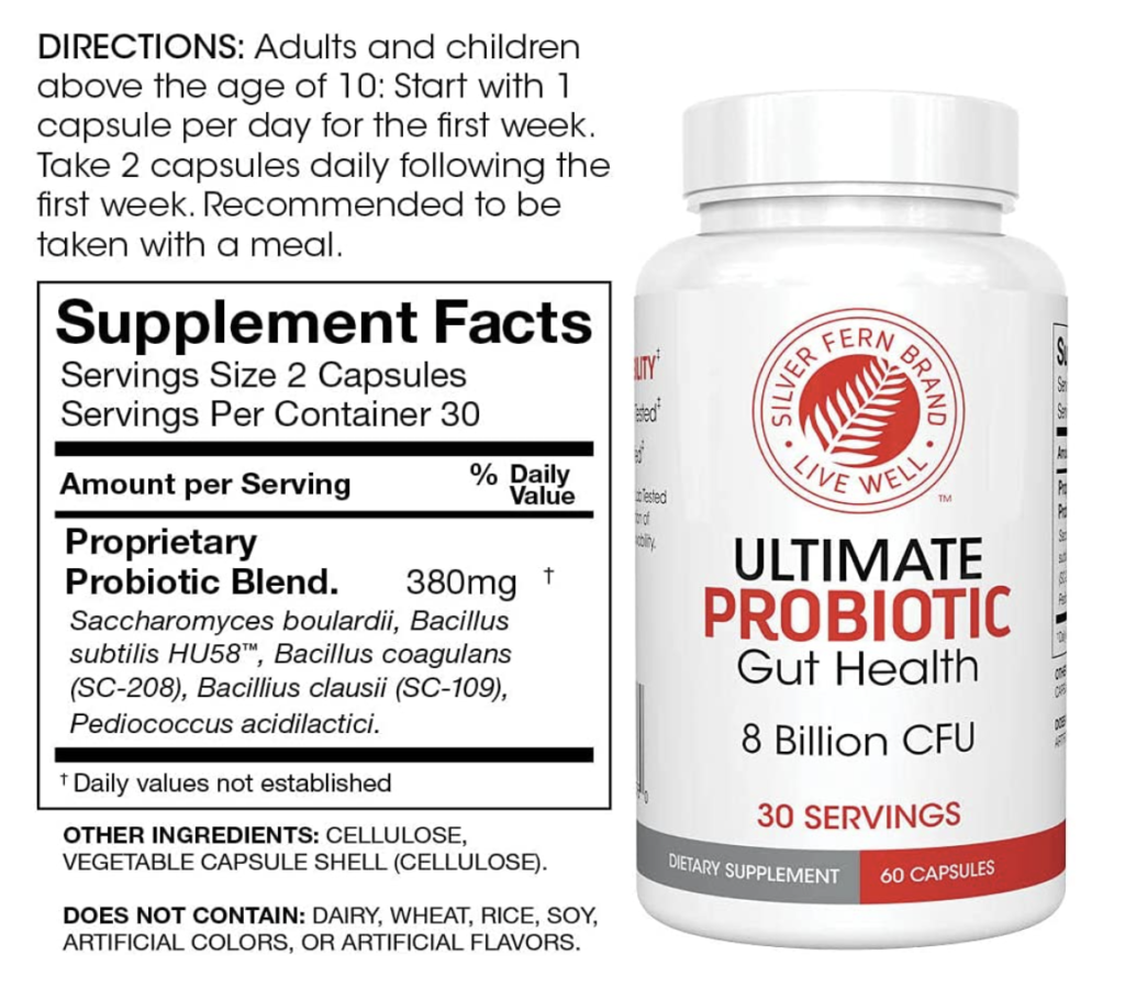 Silver Fern Ultimate Probiotic Supplement Vegicaps - Daily Metabolic ...